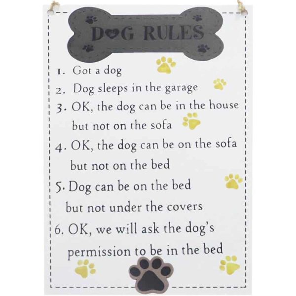 Dog Rules Sign - Sproutwell Decor
