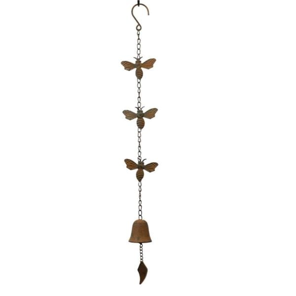Triple Bee Chain with Bell - Sproutwell Decor