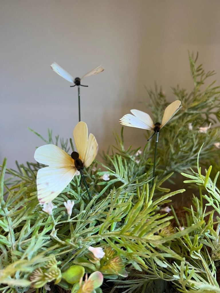 White Cabbage Moth Stick - Sproutwell Decor