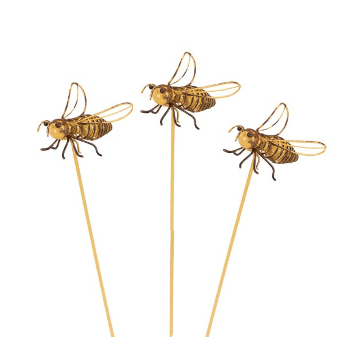 Wire Bee on Stick (Large) - Sproutwell Decor