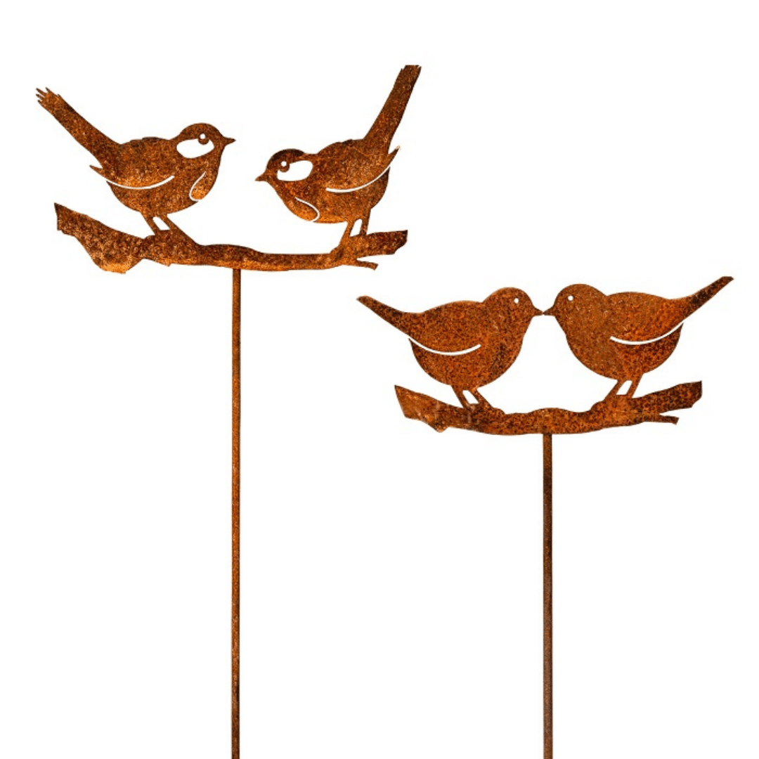 Birds on Perch Garden Stake (Asstd) - Sproutwell Decor