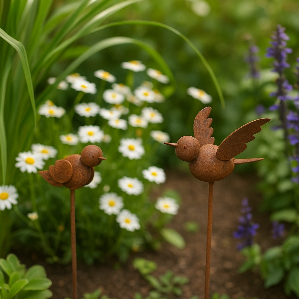 Metal Bird Stake Assorted - Sproutwell Decor