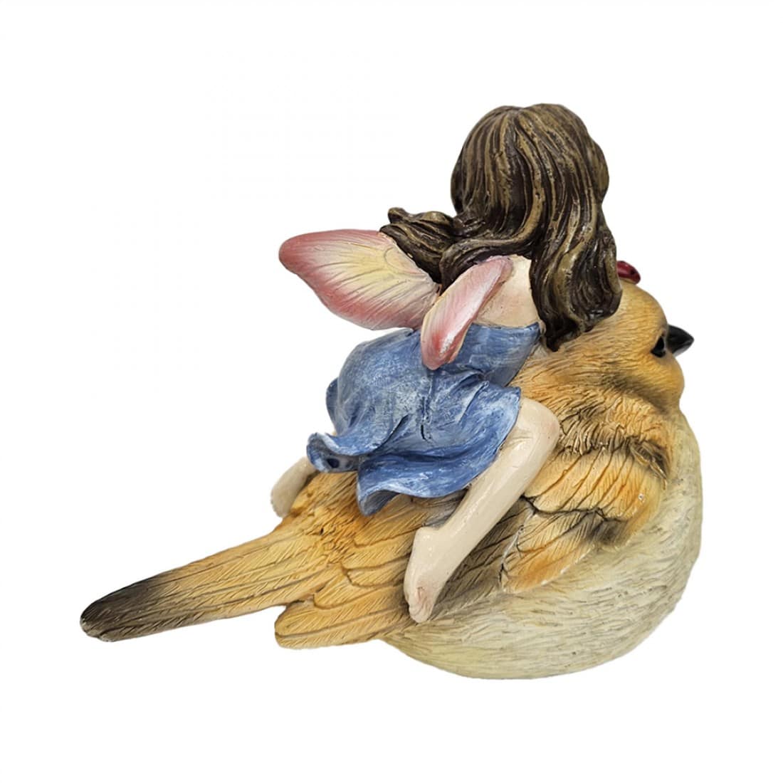 Resin Garden Fairy with Bird - Sproutwell Decor
