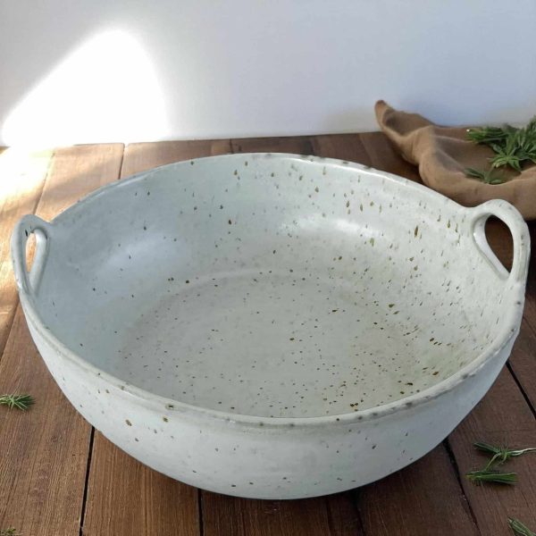 Bowl with Handles - Ivory - Sproutwell Decor