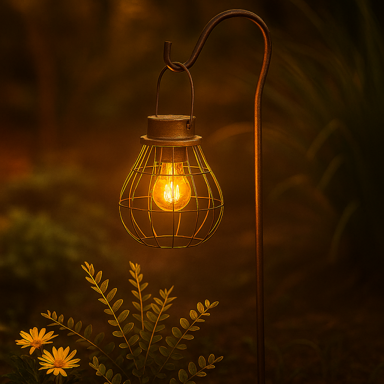 Copper Wire Solar Lantern - Sproutwell Decor
