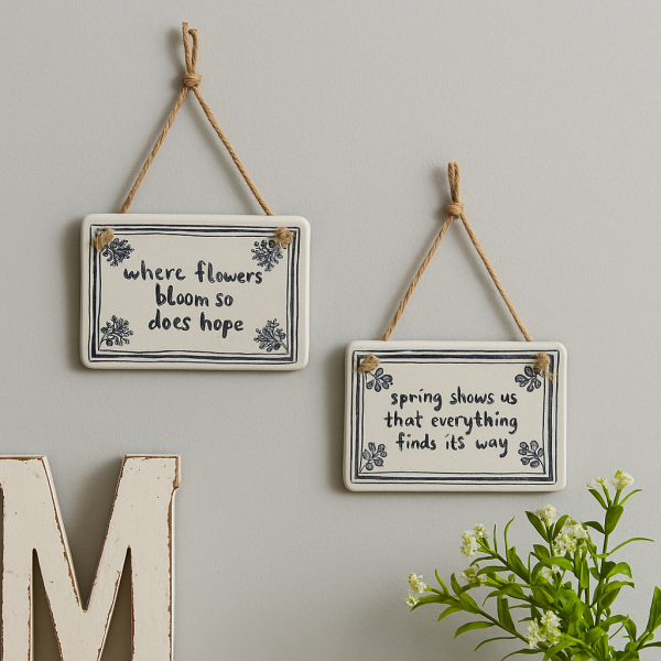 Resin Hanging Quote Plaque - Sproutwell Decor