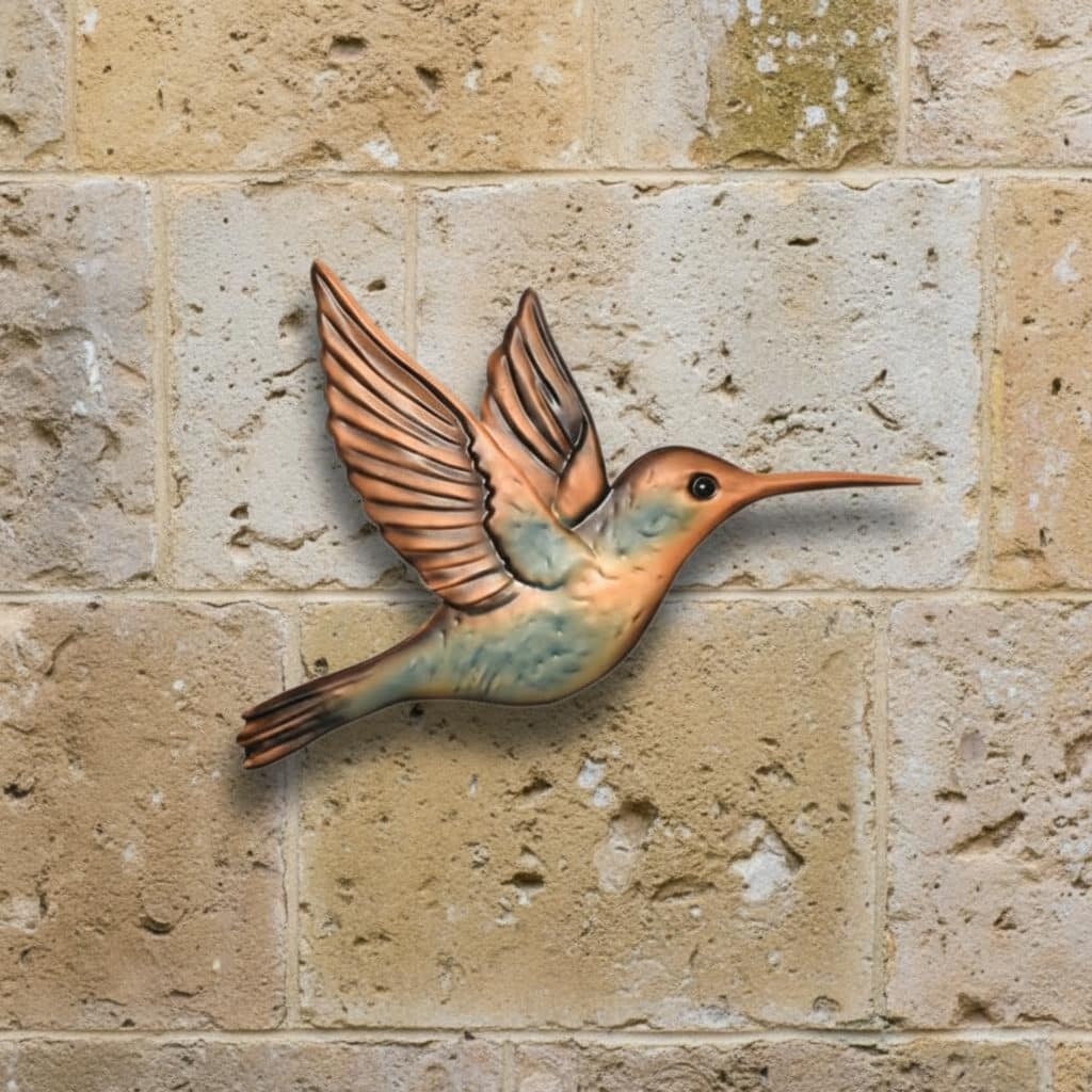 Patina Hummingbird Wall Art - Sproutwell Decor